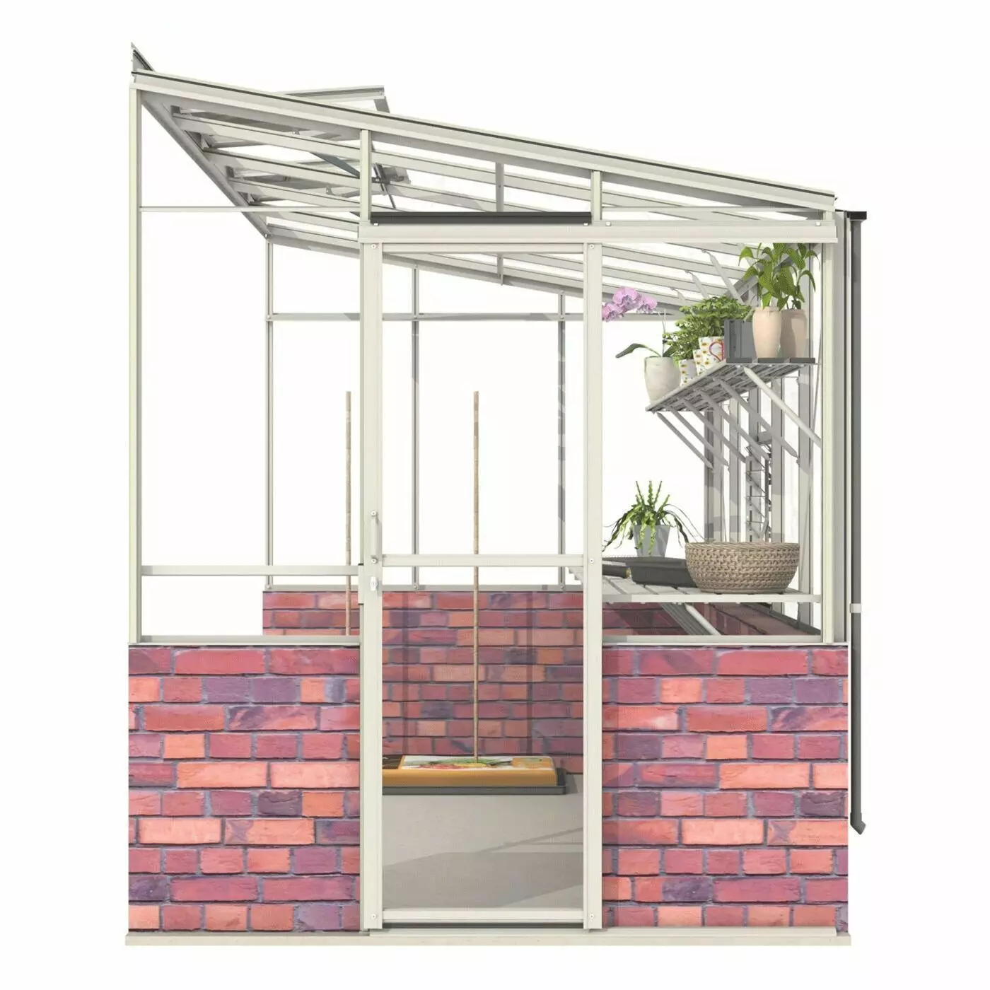 Muurkas Robinsons Lean-to op borstwering