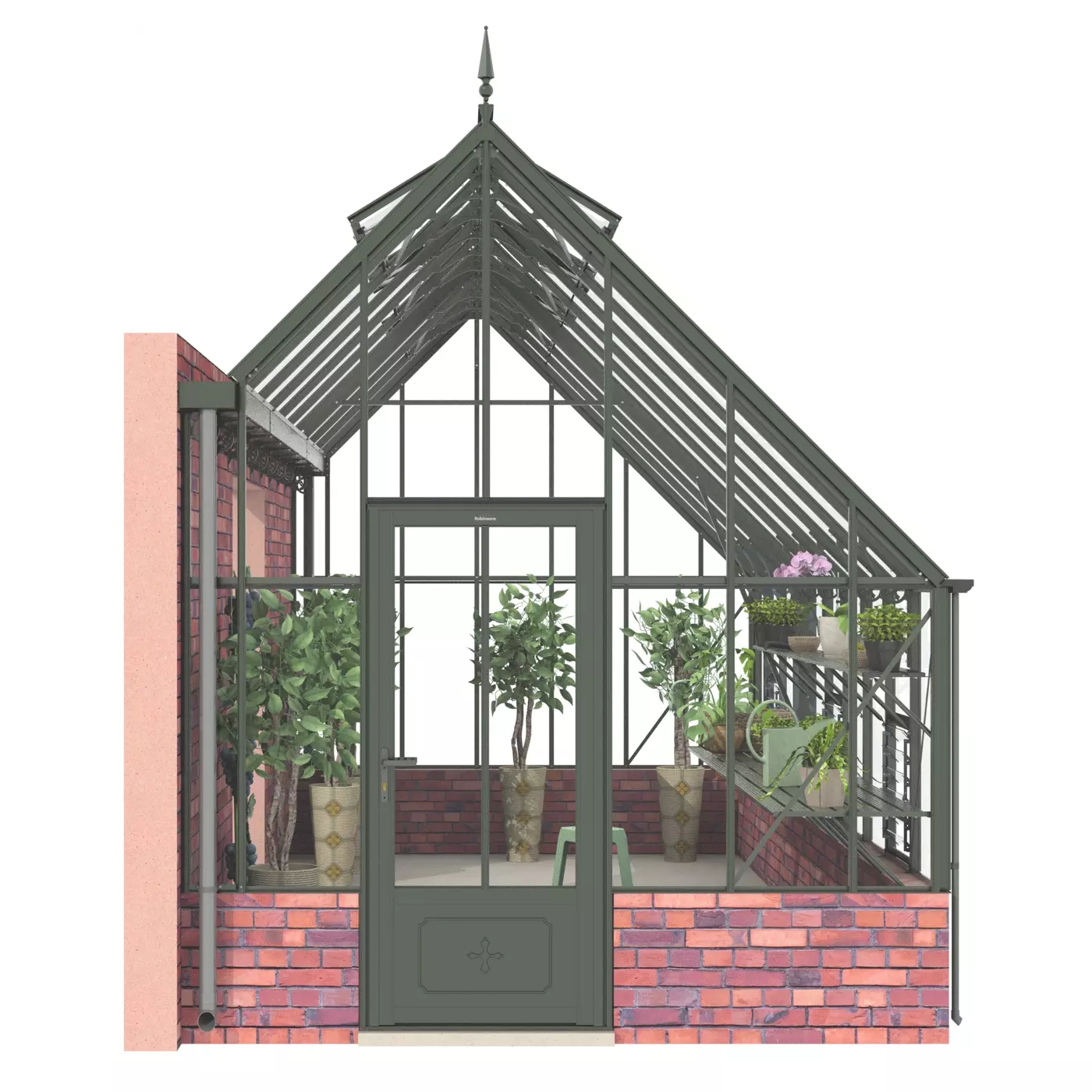 Tuinkas Robinsons Roydon op borstwering 2929 mm breed