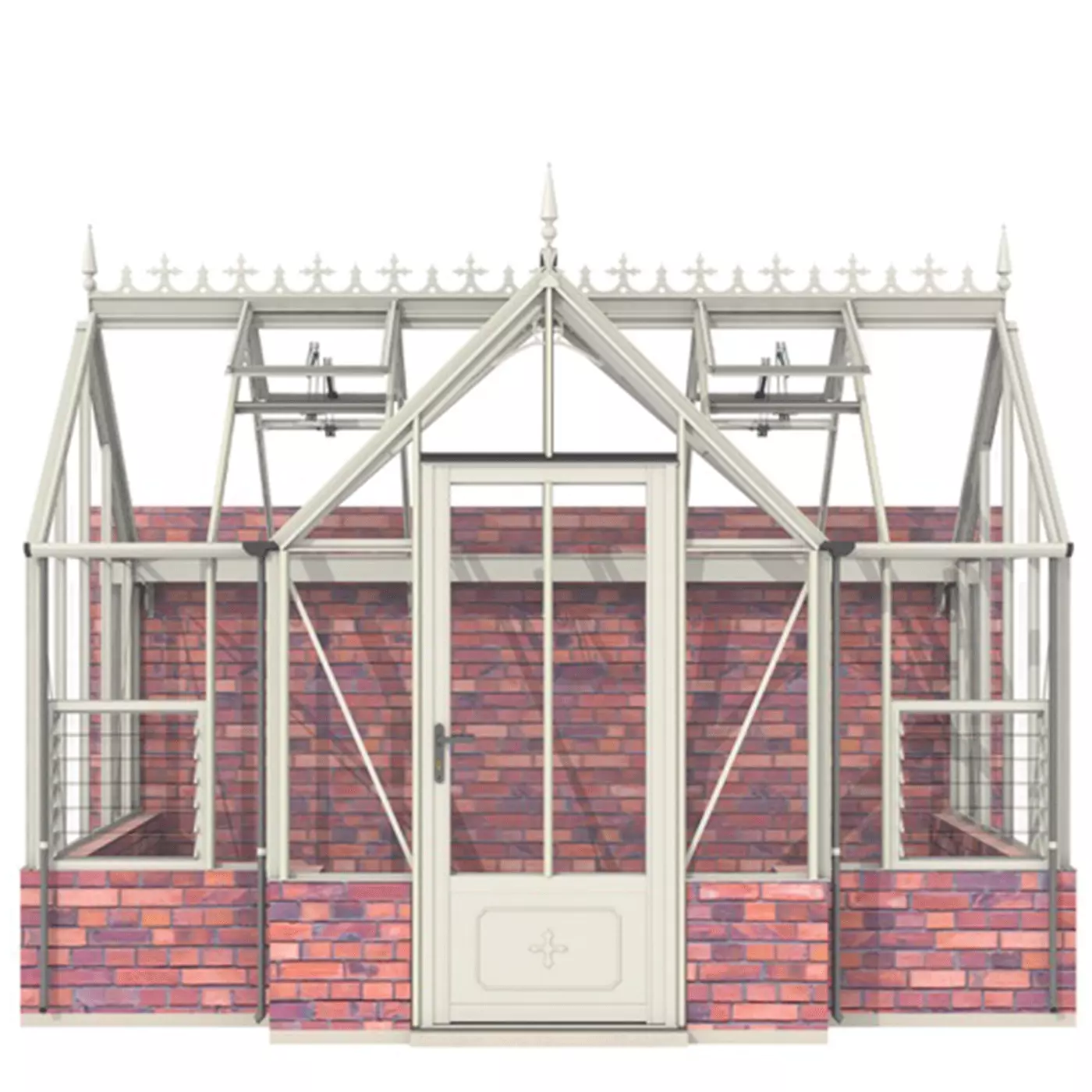 Tuinkas Robinsons Ranby op borstwering 1972 / 2302mm diep achterwand ...